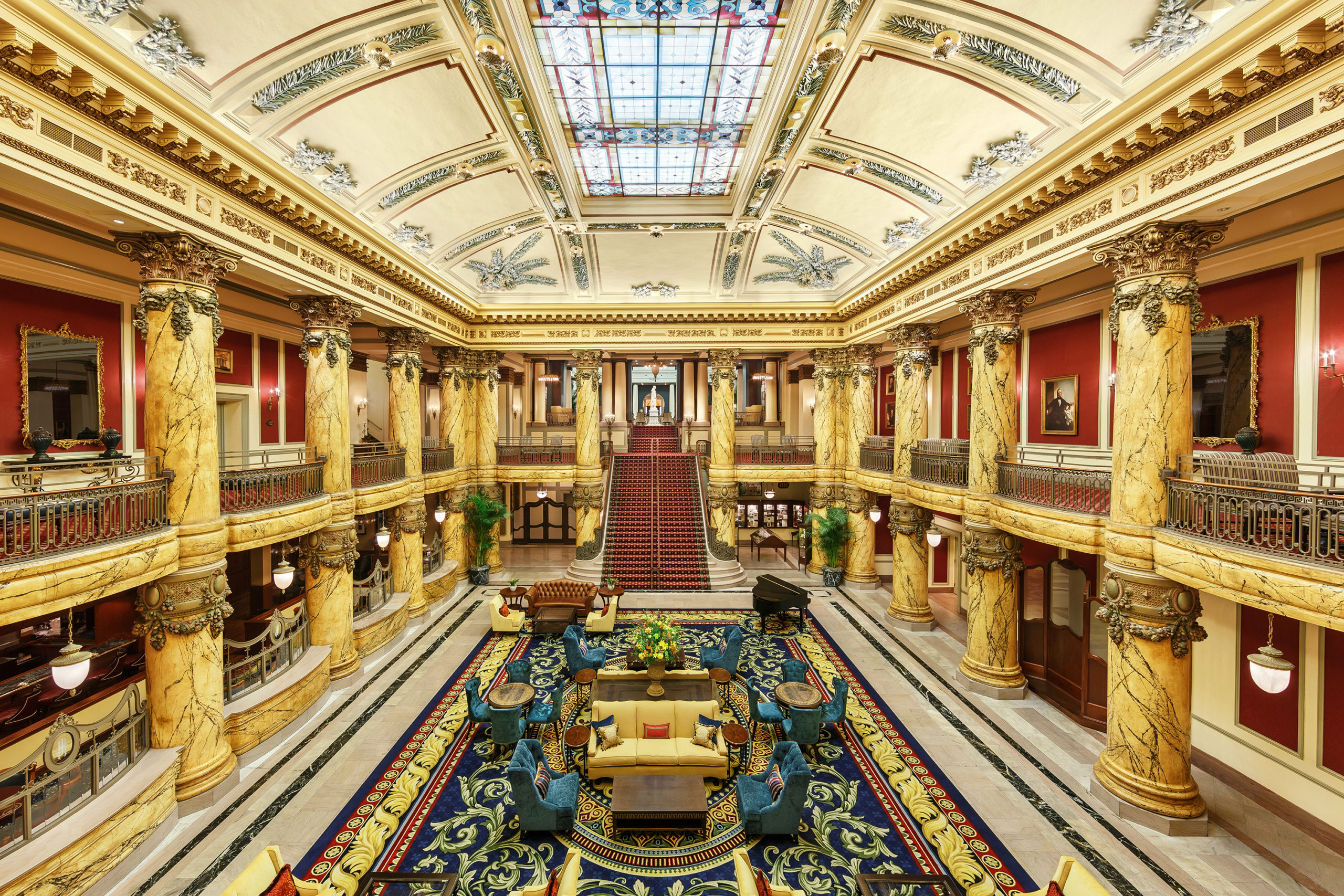 The Jefferson Hotel Rotunda Lobby and Grand Staircase | Virginia ...